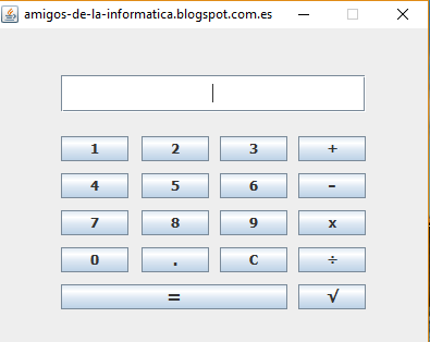 calculadora java windowbuilder | AMIGOS DE LA INFORMATICA