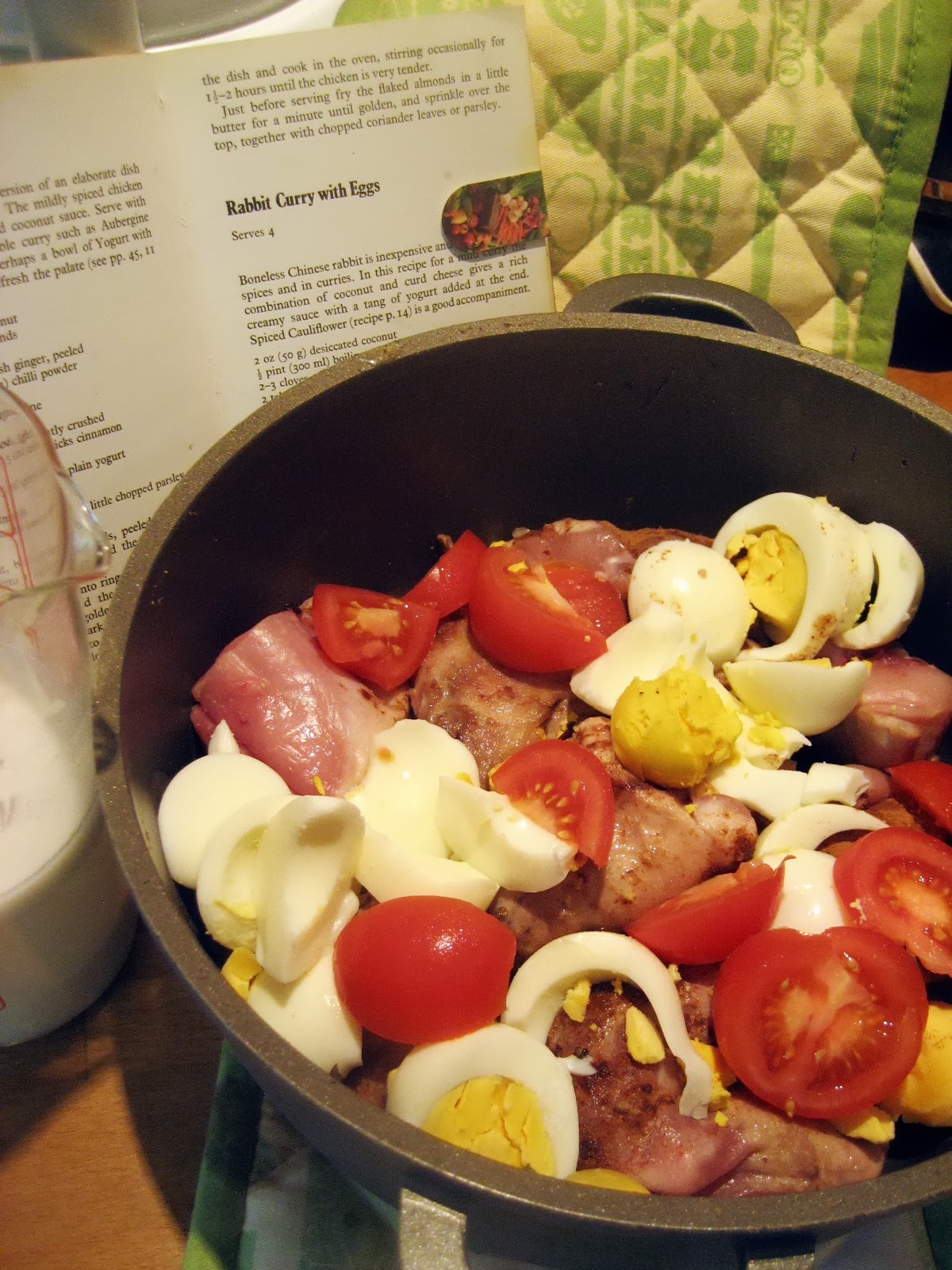 PEBBLE SOUP: Rabbit Curry with Eggs