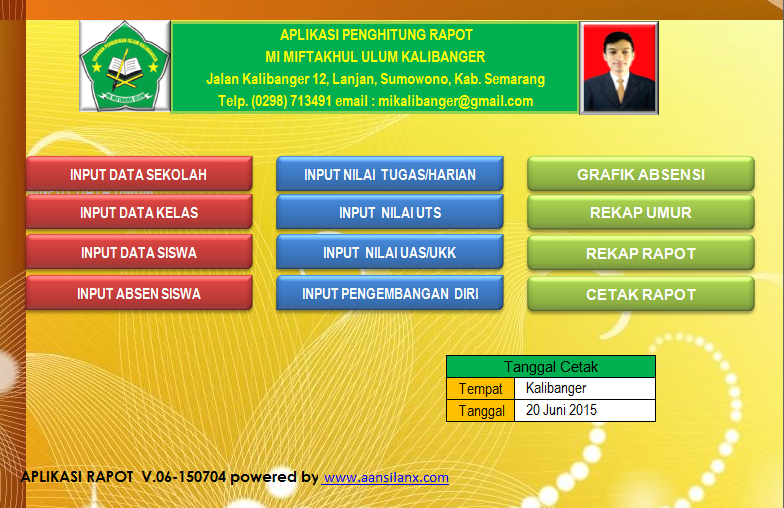 Rapot Dan Data Kelas Format Excel Terbaru Aansilanx 9156