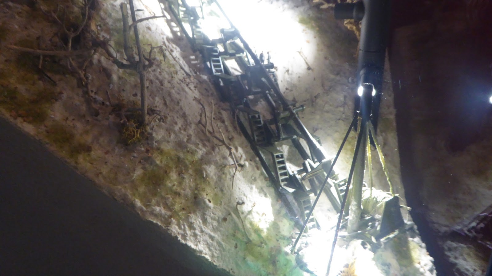 Toy soldiers and real battles: Model of V-3 cannon (Vergeltungswaffe ...