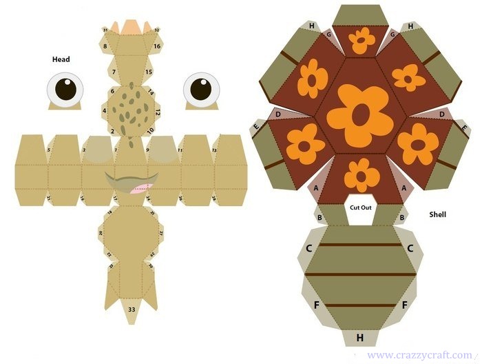 3D BUG OUT OF PAPER - crazzy craft