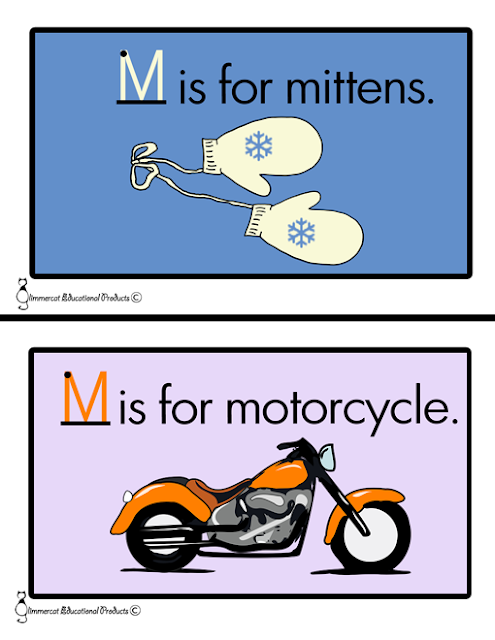 Glimmercat Education: Letter of the Week for M