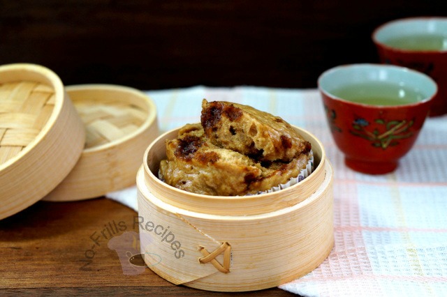 Okinawan black sugar steamed cake ~ 黑糖蒸蛋糕