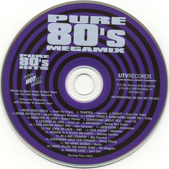 The Hideaway: '80s Compilation Week 2: PURE 80's [1999-2007]
