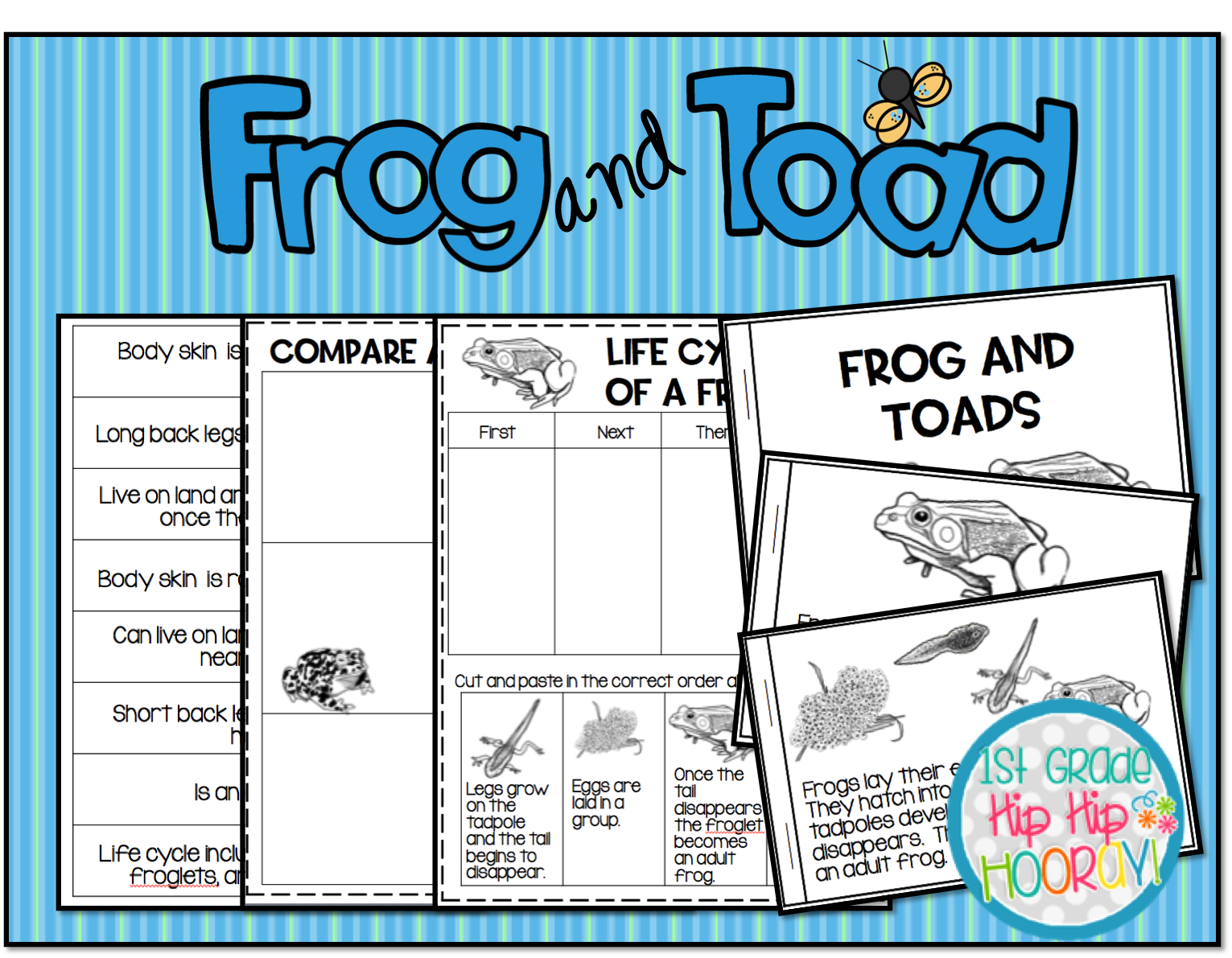 1st Grade Hip Hip Hooray!: Arnold Lobel Author Study