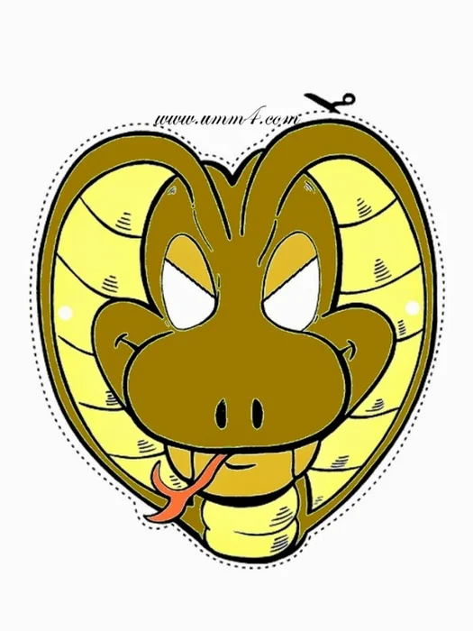 Snake Mask Template