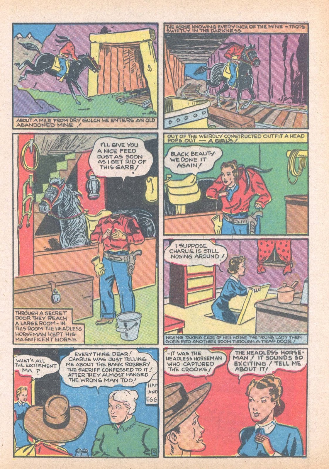 Four-Color Shadows: The Headless Horseman-Martin Filchock-1940