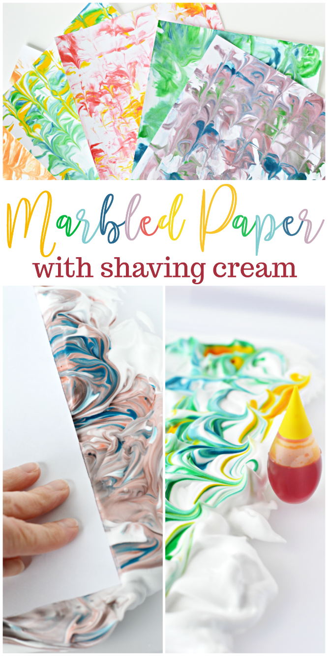 The Life of Jennifer Dawn: DIY Marbled Paper with Shaving Cream