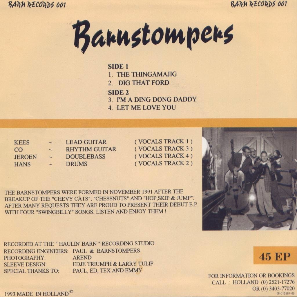 RockabillyMusicSaleAndTrade: Barnstompers Singles & Ep's