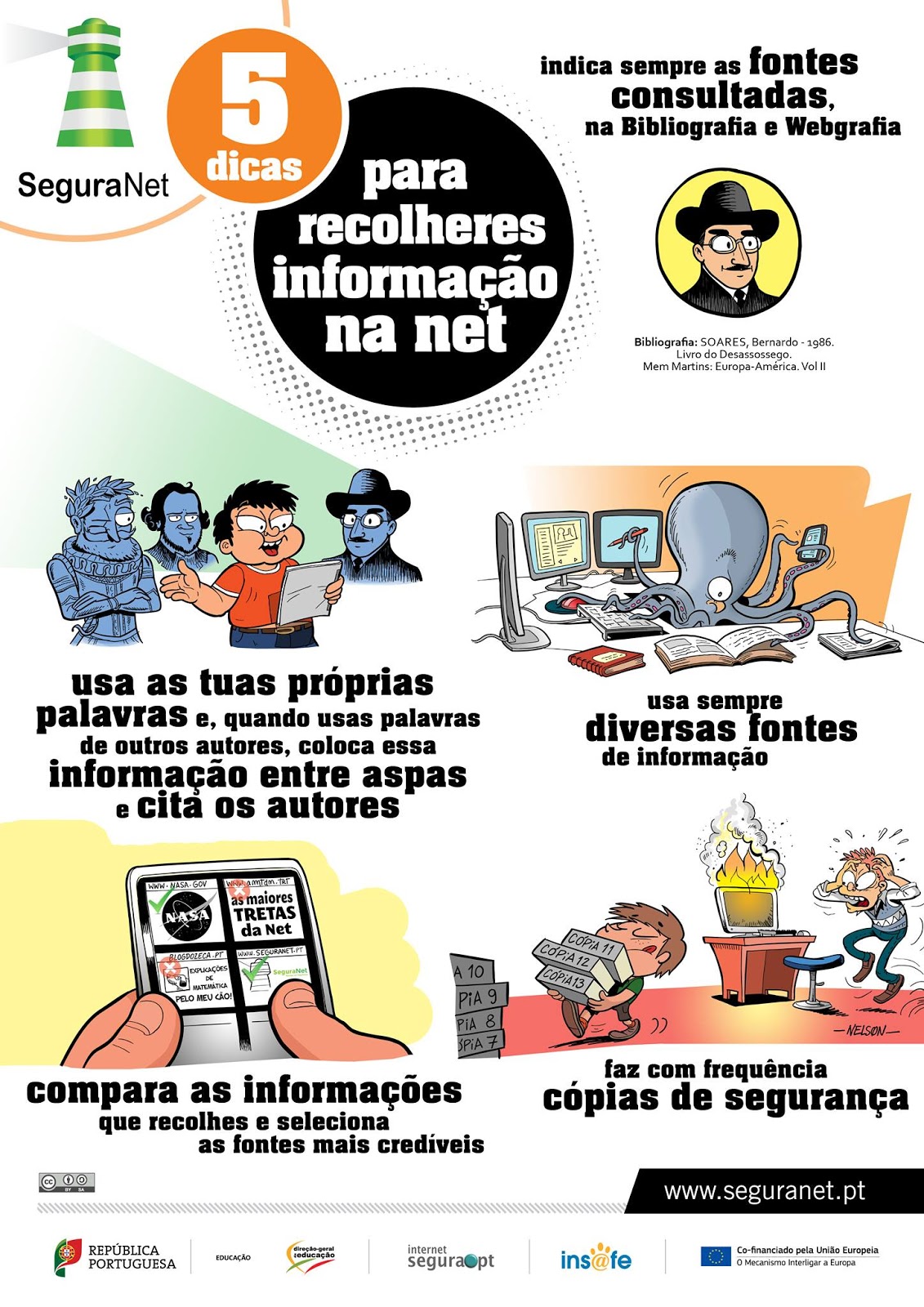 Leituras a mil: Segura Net - 5 dicas