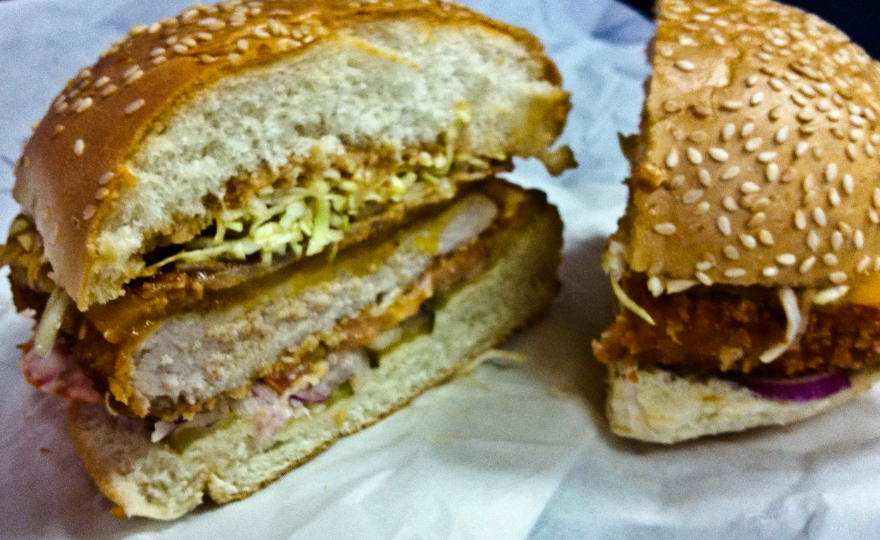 OnTheMove-In the Galley: Katsu Burger for Lunch