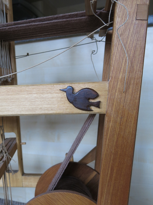 Durham Weaver: A unique four shaft and four treadle band loom