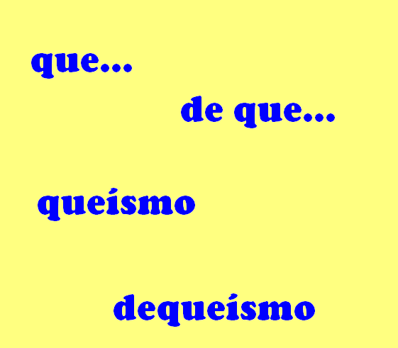 Vicios del Lenguaje: QUEISMO Y DEQUEISMO