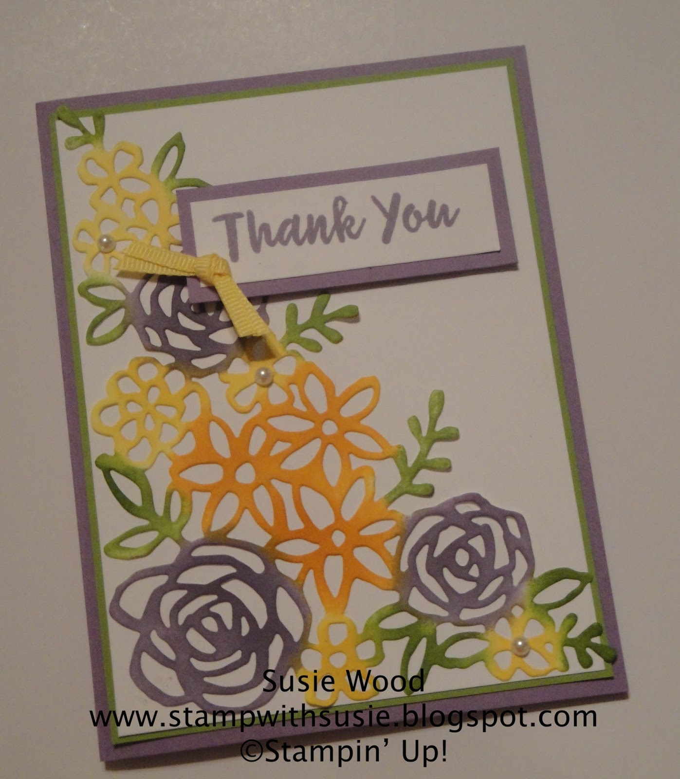 Stamp with Susie: Beautiful Flowers using the Springtime Impressions Thinlits Dies!