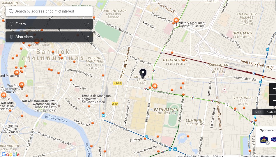 Jim Thompson House Bangkok Map - Tourist Attractions in Bangkok ...