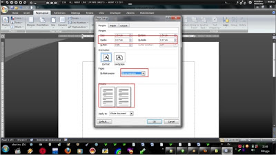 Pengaturan margin dan page number pada format ilmiah IPB 2013