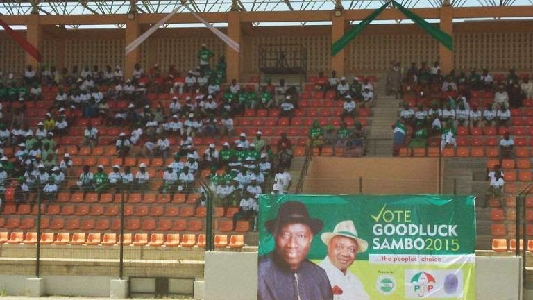 Pictures: Empty Stadium For President Jonathan in Gombe - PUO REPORTS