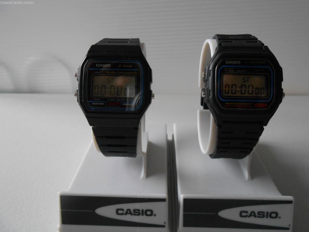 Zona Casio: Comparativa: Casio W-59 VS F-91