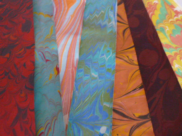 Studio de Plume: Hand paper marbling