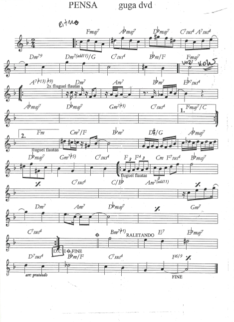 Nandinho Cavaco: Partitura - Gustavo Lins - Pensa