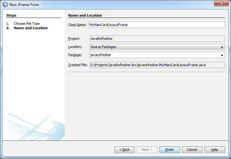 Java Pew Pew: Using Netbeans to Create a CardLayout