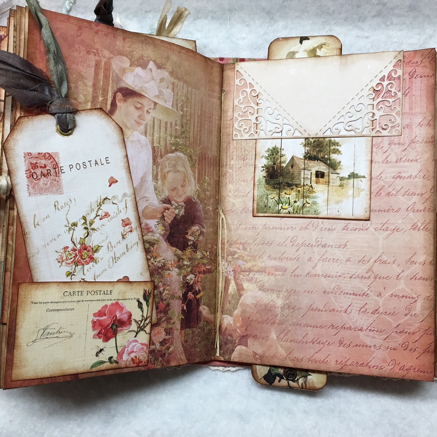 Mixed Media & Collage Paper Shabby Chic Vintage Junk Journal etna.com.pe
