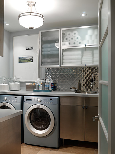 Good Life Of Design A Beverage Bar In The Laundry Room