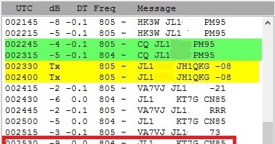 JH1QKG: FT8 ダブルデコード
