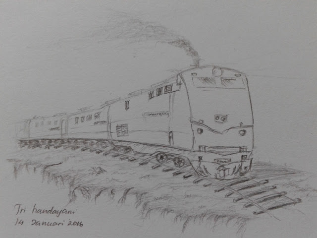 Sketsa Kereta Api