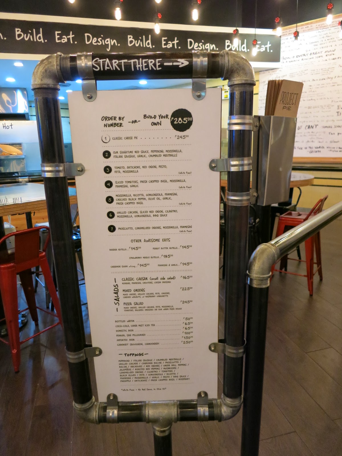 Design Your Own Pizza at Project Pie | Nowhereian Notes