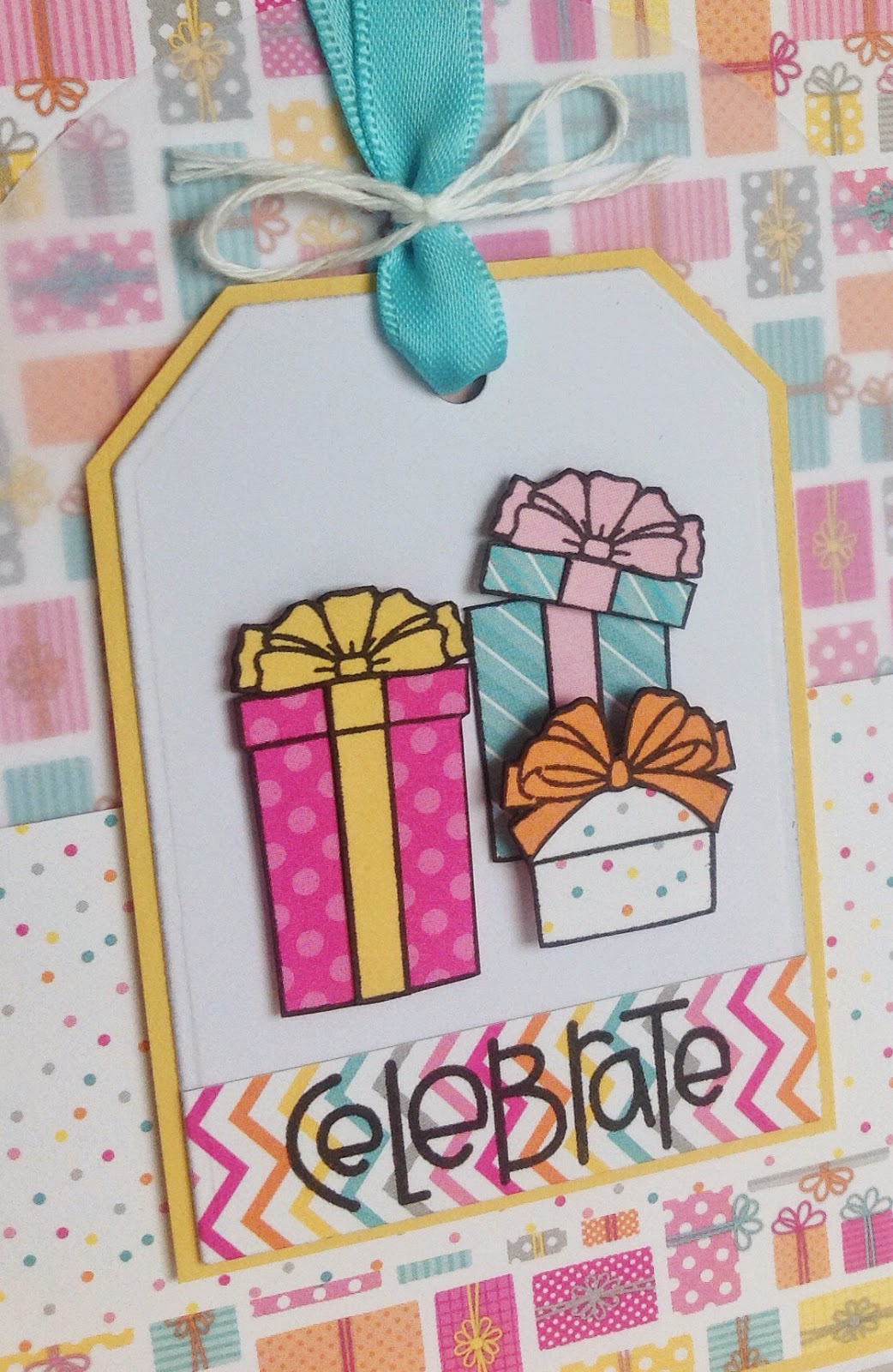 Beth's Little Card Blog: Birthday present card