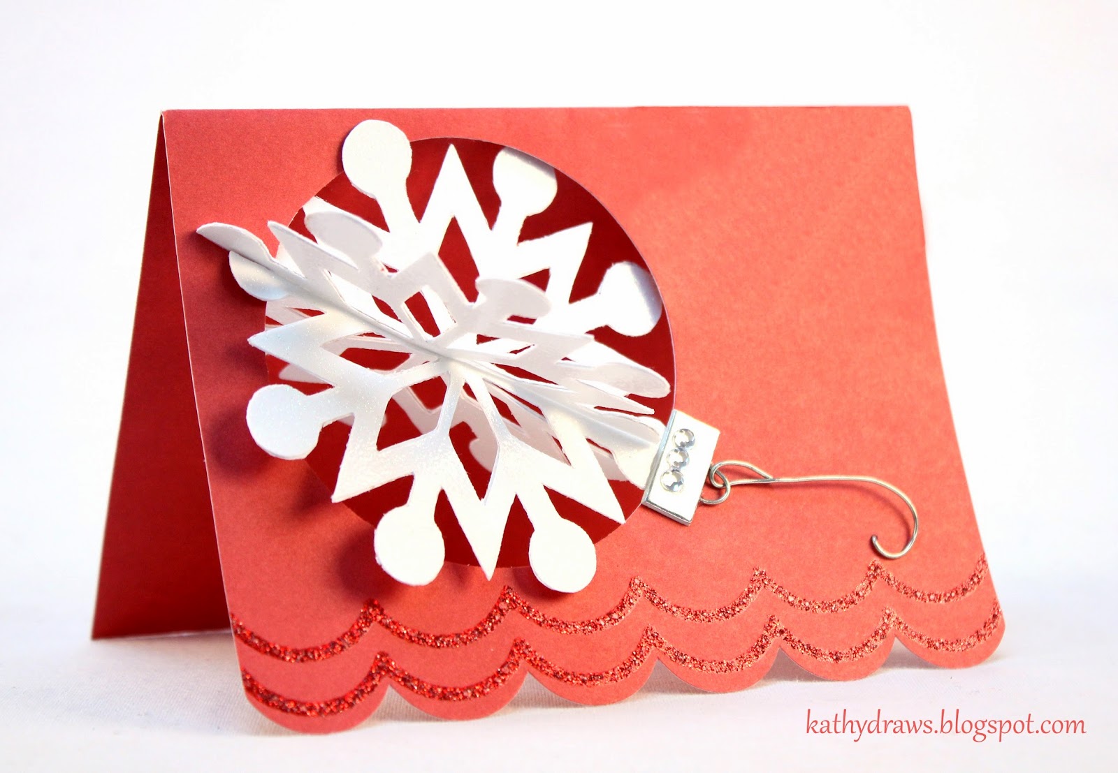 Kathy Draws: A Simple Snowflake Card