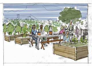 Terence McFadden's Design & Illustration: Overhead View of Teaching Garden