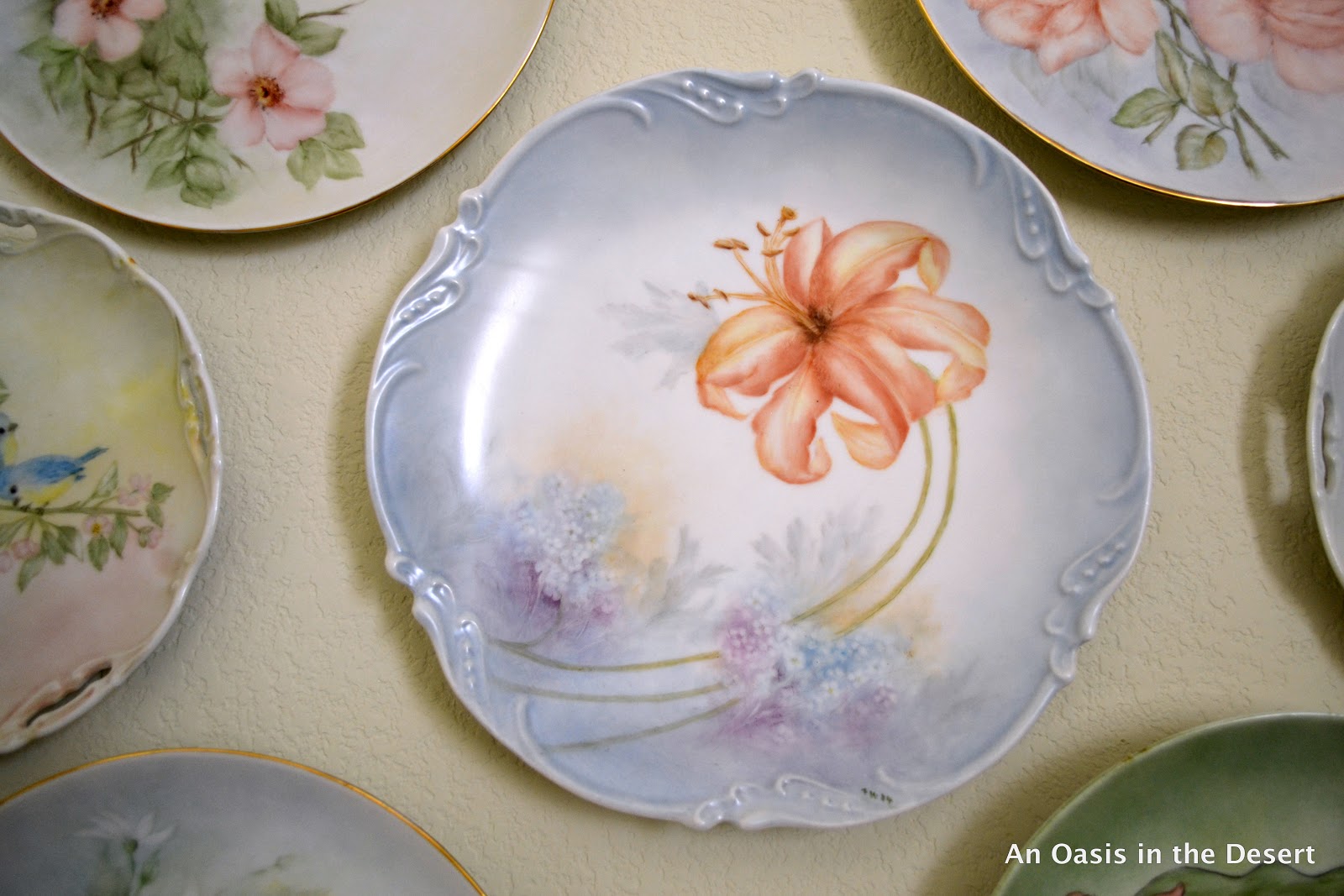 My "Creative" Oasis in the Desert: Hand-Painted China