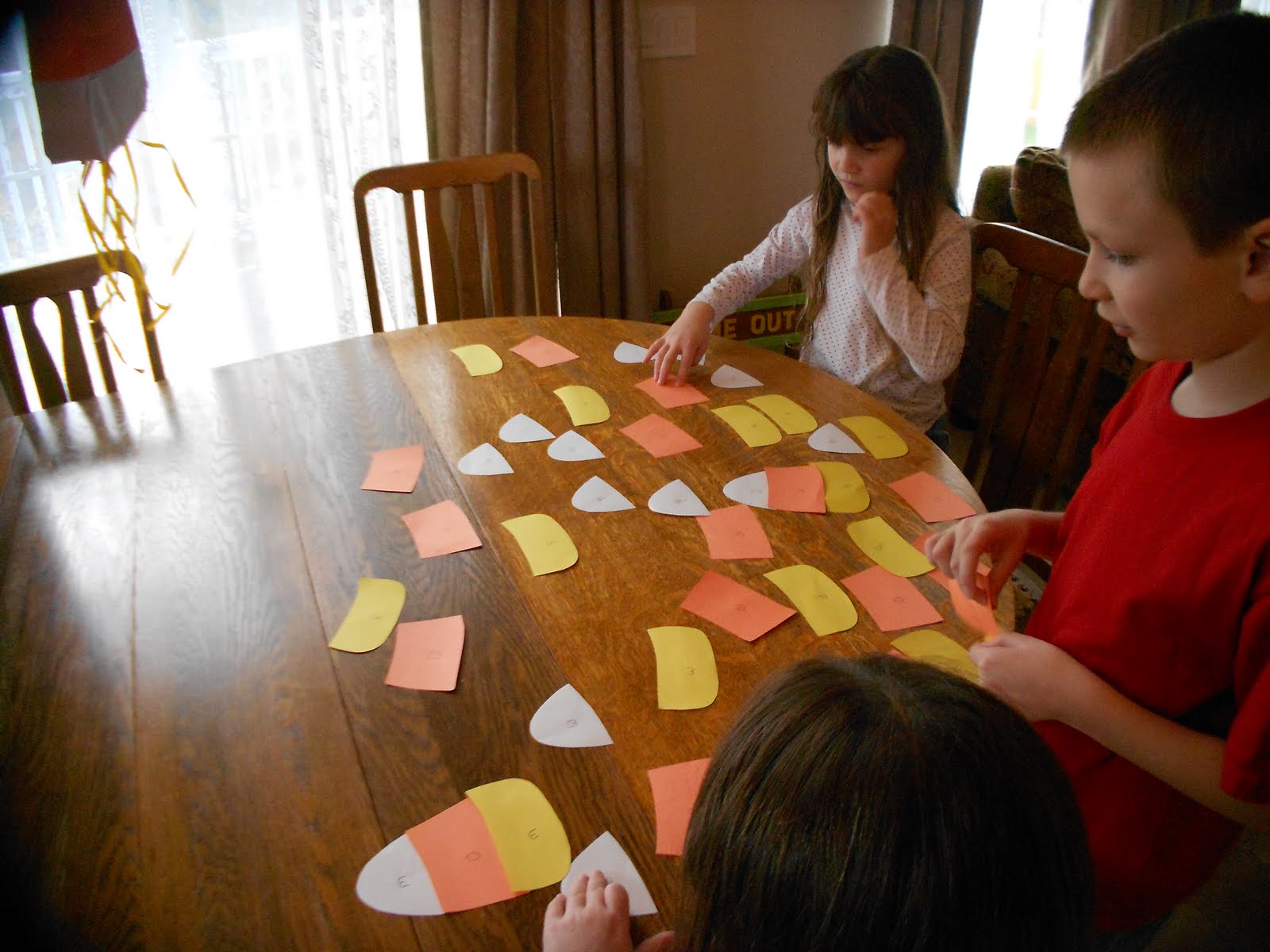Almost Unschoolers: Candy Corn Addition and Simple Spelling