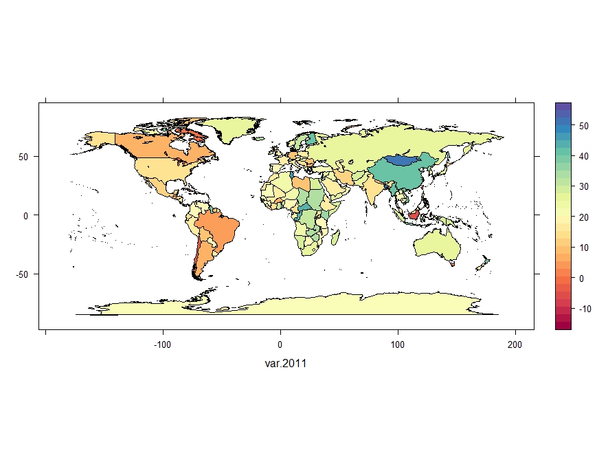 R graph gallery: RG#100: Trellis map plot with heatmap colors