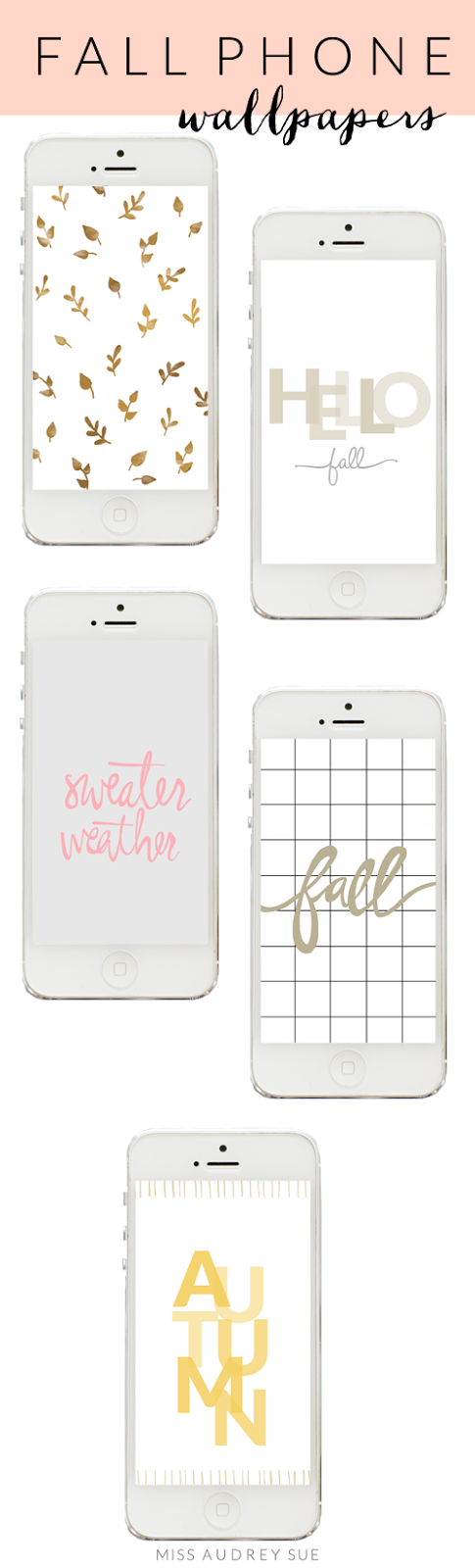 Fall Phone Wallpapers | Miss Audrey Sue