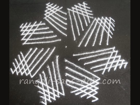 Simple rangoli for Puja / Pooja kolam