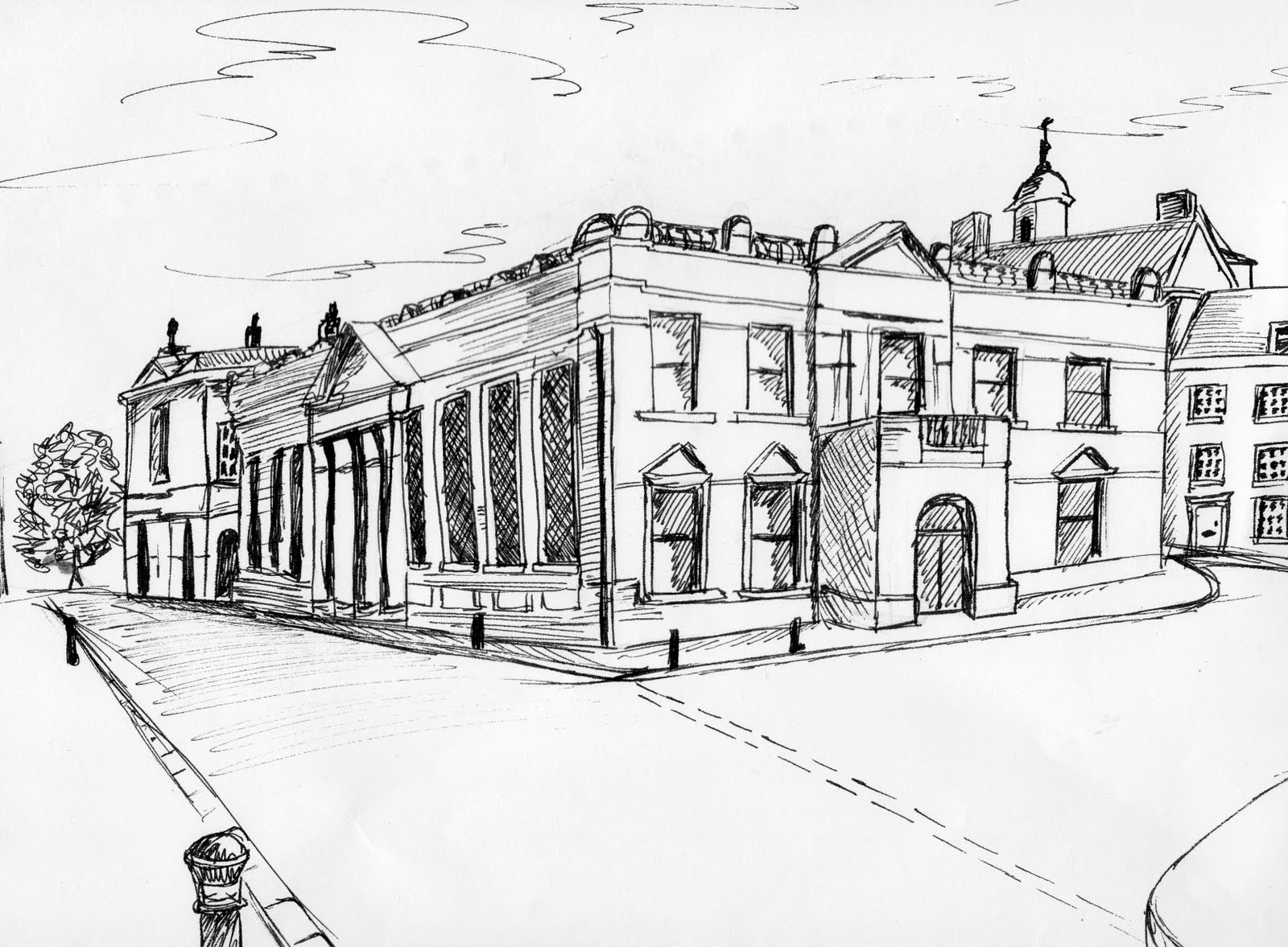 Karen's Art Blog: Project - Townscapes