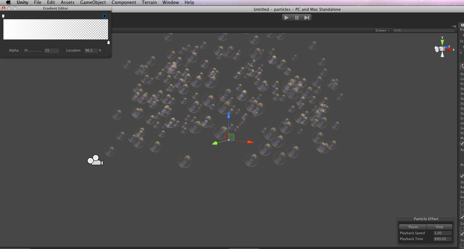 Sacha's First Year: Particle effects on Unity- Making the bubble blower