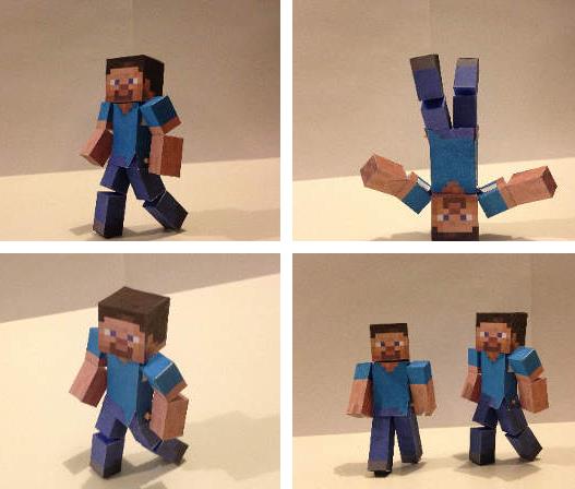 Minecraft Papercraft Herobrine Skins