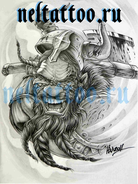 "РЕНЕССАНС".Студия Художественной Татуировки.: татуировка.викинг.