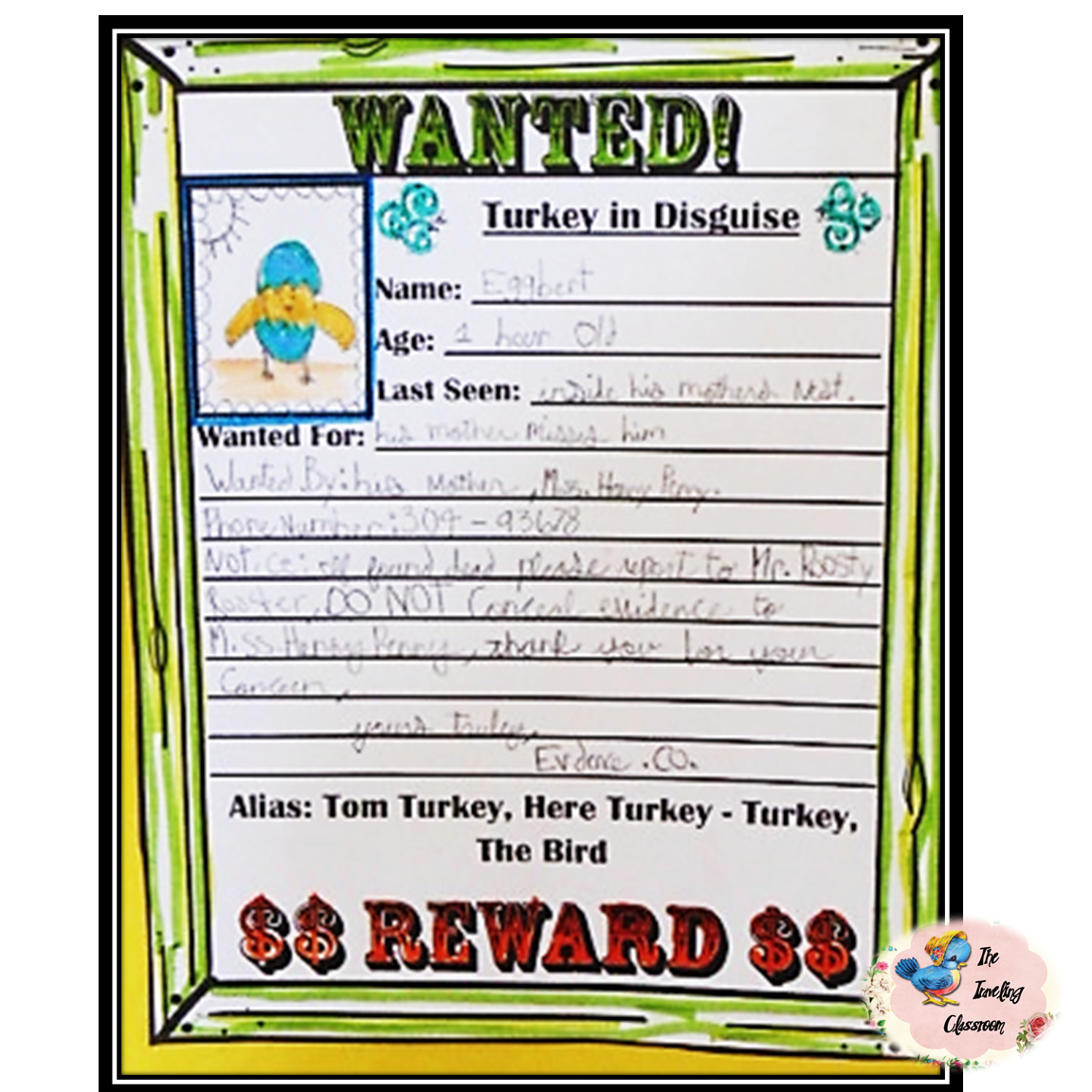 The Traveling Classroom: Turkeys In Disguise - Gobble - Gobble! {FREEBIE}