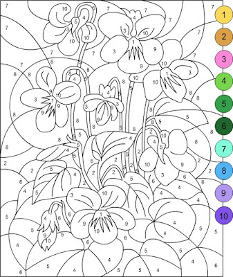 Nicole's Free Coloring Pages: COLOR BY NUMBER!