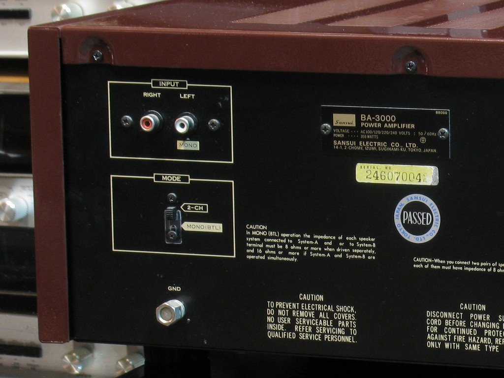 Sansui BA-3000 - Power Amplifier | AudioBaza