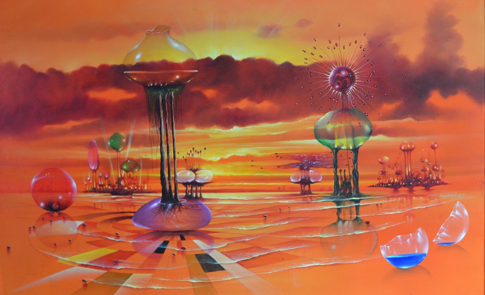 El arte es su máxima expresión : Paisaje Onirico al Óleo