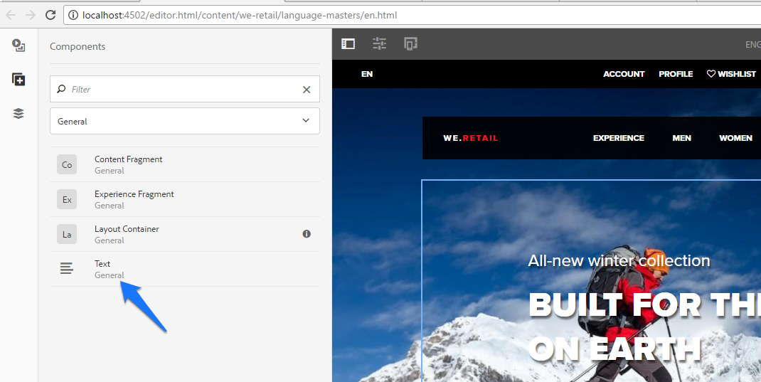 Experiencing Adobe Experience Manager Aem Cq Aem 63 Touch Ui Make General Group Components