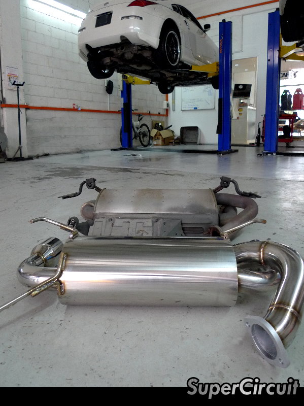 SUPERCIRCUIT Exhaust Pro Shop: Nissan Fairlady 350Z Axle Back Exhaust Kit