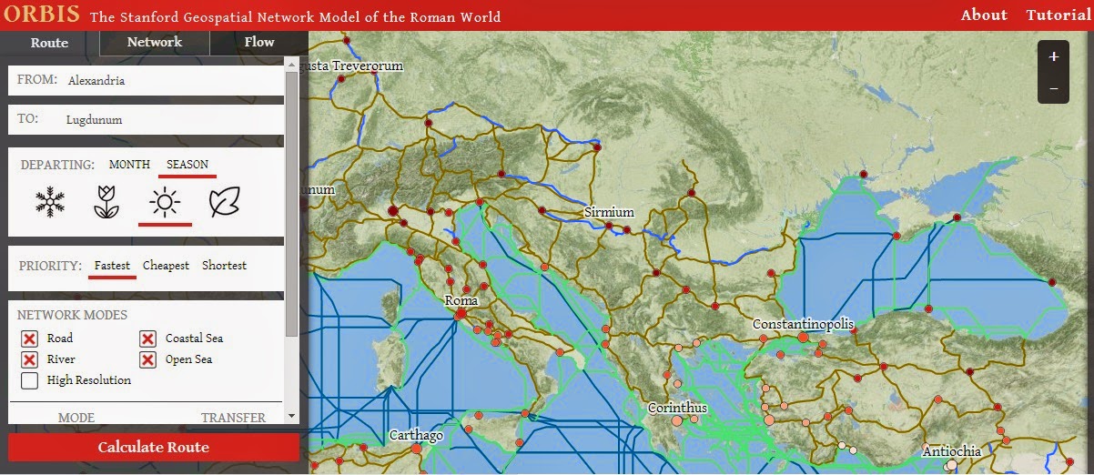 e-Onomastics: ORBIS: The Stanford Geospatial Network Model of the Roman ...