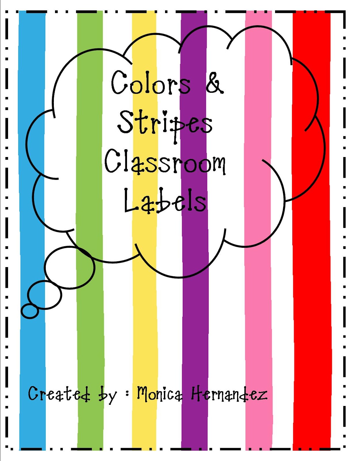 First Grade Bilingual Class: Colorful Classroom labels